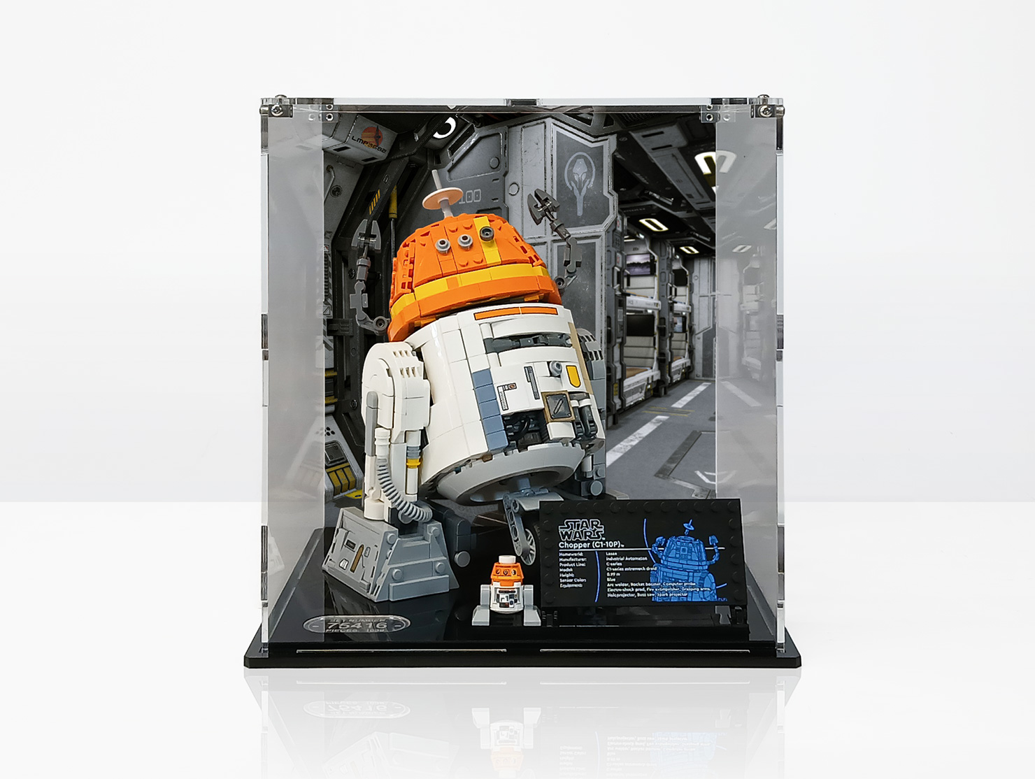BrixboxDisplay Case for LEGO® Chopper (C1-10P)™ Astromech Droid - 75416 ...