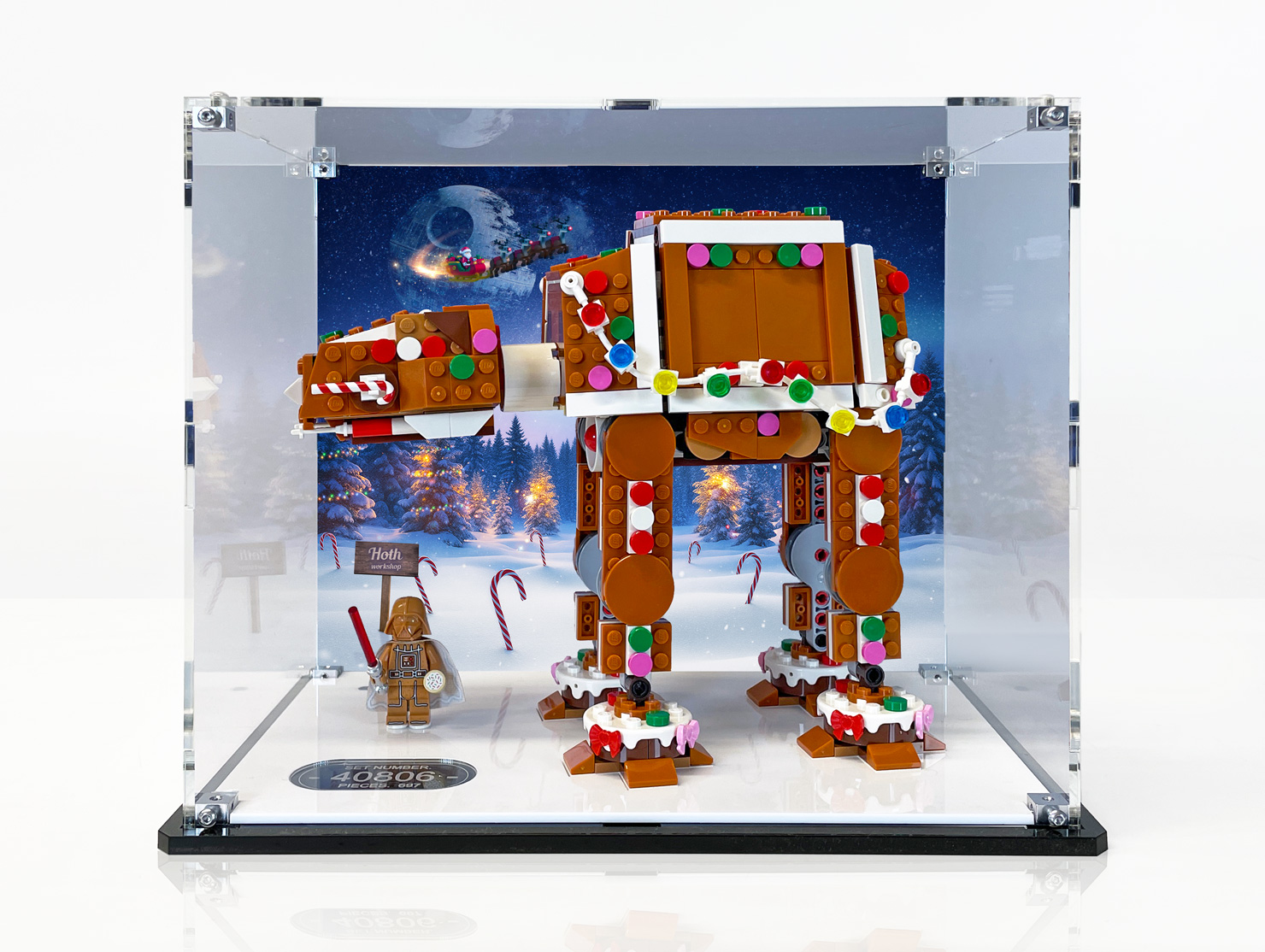BrixboxGingerbread AT-AT walker Star Wars Lego Lego Display Case